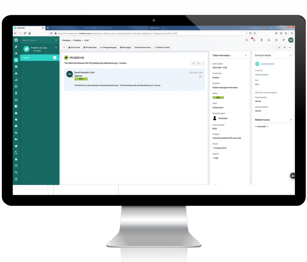 Problem Management - iService Solutions
