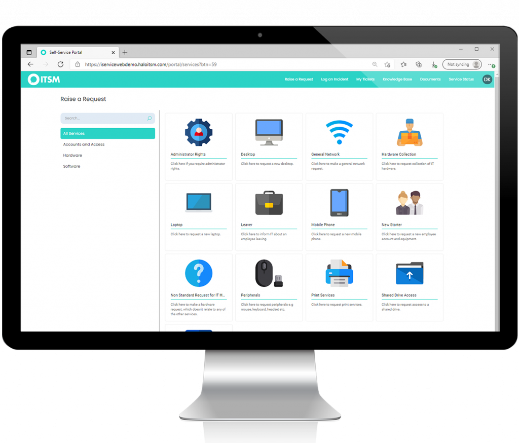 Self-Service Portal - iService Solutions